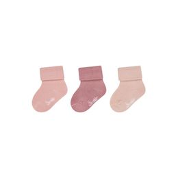 Sterntaler Baby Socken 3er-Pack uni in puder rose | Gr.: 16