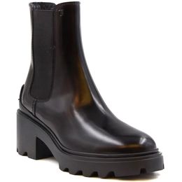 Tod's Tod's Stiefel - Gomma Carro T60 Boots - Leather - Black - Gr. 37,5 (EU) - in Schwarz - f&uuml;r Damen