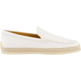 Tod's Tod's Loafer - Dames Gomma Rafia Mocassin Wit - Gr. 39 (EU) - in Wei&szlig; - f&uuml;r Damen