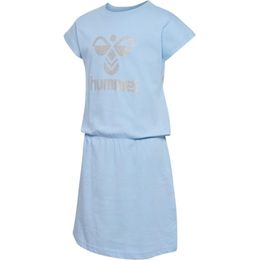 Hummel Minikleid "Hmlflowy Dress S/S" in Blau | Gr.: 110