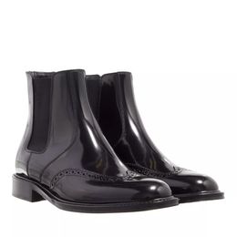 SAINT LAURENT Stiefel & Boots - Patent Leather Ankle Boots - Gr. 38,5 (EU) - in Schwarz - f&uuml;r Damen