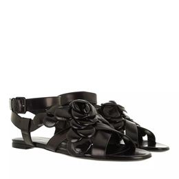 Valentino Garavani Sandalen - Atelier Rose Edition Sandals Leather - Gr. 39 (EU) - in Schwarz - f&uuml;r Damen