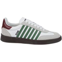 Dsquared2 Low-Top Sneaker - Boxer Lace-up Low Top Sneakers White - Gr. 43 (EU) - in Wei&szlig; - f&uuml;r Damen
