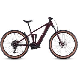 Cube Stereo Hybrid ONE22 Pro | Gr. M | Aluminium E-MTB Marathon-Tour (100-120mm) Violett