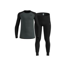 Odlo Active WARM Eco Skiunterw&auml;sche-Set in Anthrazit | Gr.: S
