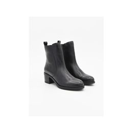 Purapiel Boots Damen-Lederstiefeletten mit Absatz, in Schwarz | Gr.: 36