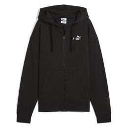 Puma Jacke "ESS Small No.1 Logo Comfort Full-Zip Hoodie FL" in Schwarz | Gr.: XL