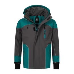 Rock Creek Softshelljacke in Dunkelt&uuml;rkis | Gr.: XL