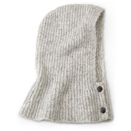 Les Racines du Ciel Unisex-Strickkapuze meliert, Ecru
