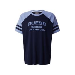 Guess Jeans T-Shirt Herren Gr&ouml;&szlig;e XXL navy / taubenblau