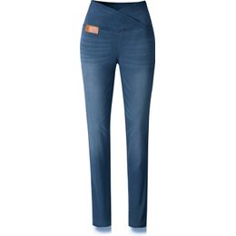 CR&Eacute;ATION L Damen Stretch-Jeans mit &uuml;berlappendem Bund blue-bleached Gr&ouml;&szlig;e 21