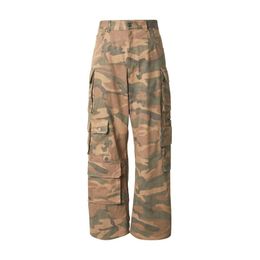 MOUTY Hose Herren Gr&ouml;&szlig;e 34 camel / brokat / gr&uuml;n / khaki