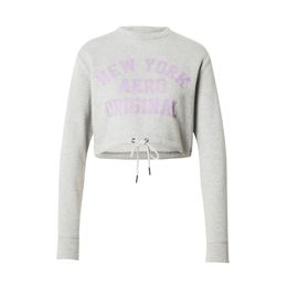 A&eacute;ropostale Sweatshirt 'NEW YORK ORIGINAL' Damen Gr&ouml;&szlig;e XL graumeliert / lila