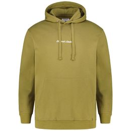 Jack & Jones Gro&szlig;e Gr&ouml;&szlig;en Jack&Jones Hoodie mit Label-Stickerei Farbe oliv Gr&ouml;&szlig;e: 3XL