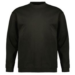 Gro&szlig;e Gr&ouml;&szlig;en Hubertus Sweatshirt aus Baumwollmischung Farbe oliv Gr&ouml;&szlig;e: 3XL