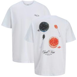 Jack & Jones Gro&szlig;e Gr&ouml;&szlig;en Jack&Jones T-Shirt mit Print auf Vorder- und R&uuml;ckseite Farbe wei&szlig; Gr&ouml;&szlig;e: 4XL