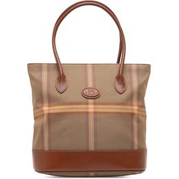 Burberry Hobo Bags - Vintage Check Canvas Bucket Bag - Gr. unisize - in Braun - f&uuml;r Damen