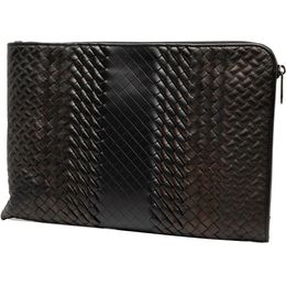 Bottega Veneta Clutches - Nappa Intreccio Imperatore Zip Clutch - Gr. unisize - in Braun - f&uuml;r Damen