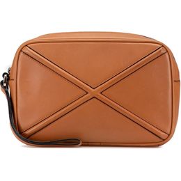 Loewe Clutches - Leather Puzzle Clutch - Gr. unisize - in Braun - f&uuml;r Damen