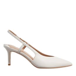 Lauren by Ralph Lauren Lauren Ralph Lauren Hohe Schuhe - Khloe Slgbck Pumps Slingback - Gr. 37 (EU) - in Creme - f&uuml;r Damen