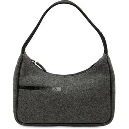 Prada Hobo Bags - Wool Sport Shoulder Bag - Gr. unisize - in Grau - f&uuml;r Damen