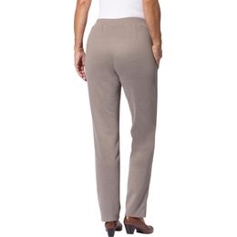 WITT Damen Schlupfhose aus weichem Flanell, taupe-meliert, Gr&ouml;&szlig;e 235