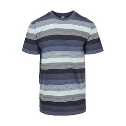 Urban Classics Shirt Herren Gr&ouml;&szlig;e L navy / taubenblau / wei&szlig;