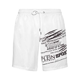 Plein Sport Board Shorts male White size XS
