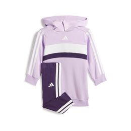 adidas Sportswear Trainingsanzug Jungen Gr&ouml;&szlig;e 80 helllila / schwarz / wei&szlig;