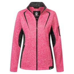 Rock Creek Fleecejacke Damen Gr&ouml;&szlig;e L grau / pink