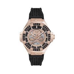 Philipp Plein Uhr 'Skeleton Royal' Herren Gr&ouml;&szlig;e One Size rosegold / schwarz
