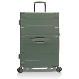 Heys Damen Hartschalen-Trolley "ReNew, verschiedene Gr&ouml;&szlig;en und Farben", gr&uuml;n, Kunststoff, clean, matt, Basic, Koffer, herausnehmbares Innenfutter