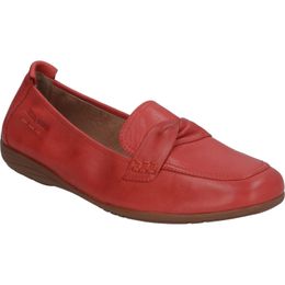 Josef Seibel Damen Ballerina "Fenja 14, rot", Gr. 37, rot, Obermaterial: 100% Rindsleder Leather cow., Schuhe