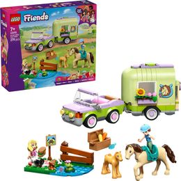Lego Kinder Konstruktionsspielsteine "Pferd und Fohlen mit Pferdeanh&auml;nger (42695), Lego Friends"bunt, Kunststoff, Spielbausteine
