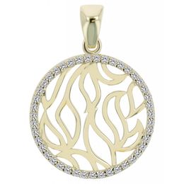 Adelia&acute;s ADELIA ́S Damen Kettenanh&auml;nger "stylischer Schmuck Anh&auml;nger aus 333 Gold", Gelbgold 333 Gold, gold, Gelbgold 333, Gold, Schmuckanh&auml;nger
