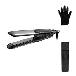 Rowenta Gl&auml;tt- und Lockenstab "Karl Lagerfeld Thermostyle"schwarz, silber, rot, B:3,42cm H:4,03cm T:25,56cm, Multihaarstyler, Titanium-Beschichtung,