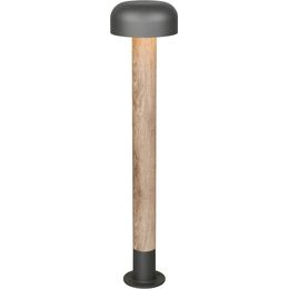 Trio LEUCHTEN Au&szlig;en-Stehlampe "FRASER, Outdoor Stehleuchte H&ouml;he 85cm, exkl 1x E27 max 10W, IP54", 1, &Oslash; 19cm H: 84,5cm, 1 Stk.grau, Leuchten,