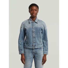 G-Star Raw Outdoorjacke G-STAR "Kitoh 3D Jacke", Damen, Gr. L, vintage indigo apex, Obermaterial: 100% Baumwolle, Jacken Outdoorjacke