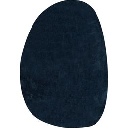 Hochflor-Teppich Tom Tailor HOME, B:80cm H:25mm L:120cm, blau, Polyester, Teppiche, "Shaggy Teppich Cozy", Uni Farben, auch in Pastell Farben, weich