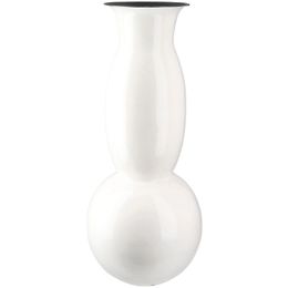 Tischvase Gilde, B:17cm H:42,5cm T:17cm &Oslash;:17cm, wei&szlig;, Eisen, Vasen, "Vase Neo wei&szlig; H.42,5 cm"