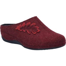 Josef Seibel Damen Hausschuh "Cholet 05, bordeaux-kombi", Gr. 37, rot, Obermaterial: 100% Textilmaterial TEXMAT., Schuhe