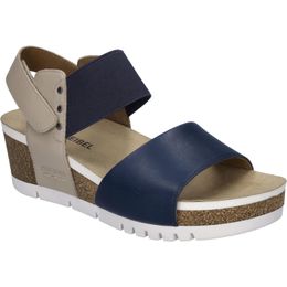 Josef Seibel Damen Sandale "Quinn 09, ocean-kombi", Gr. 39, blau, Obermaterial: 100% Rindsleder Leather cow., Schuhe