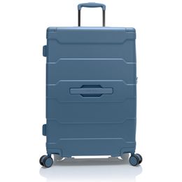 Heys Herren Hartschalen-Trolley "ReNew, verschiedene Gr&ouml;&szlig;en und Farben", blau, Kunststoff, clean, matt, Basic, Koffer, herausnehmbares Innenfutter