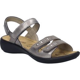 Josef Seibel Damen Sandale "Ibiza 86, platin", Gr. 36, grau, Obermaterial: 100% Rindsleder Leather cow., Schuhe