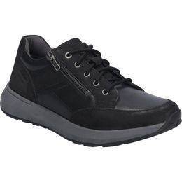 Josef Seibel Herren Sneaker "Cameron 06, schwarz", Gr. 45, schwarz, Obermaterial: 100% Rindsleder Leather cow., Schuhe
