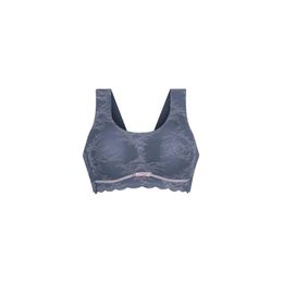 Damen Bralette "Essential Lace", ANITA SINCE 1886, Gr. L, blau, Stoff, Obermaterial: 61% Polyamid, 39% Elasthan, BHs, mit Spitze, herausnehmbare