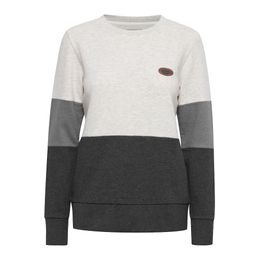 oxmo Sweatshirt 'Trine' Damen Gr&ouml;&szlig;e XL grau / hellgrau / dunkelgrau / graumeliert