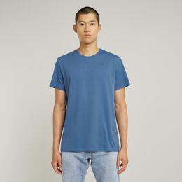 G-Star Raw G-STAR Herren T-Shirt "Base", blau, Gr. S, unifarben, Single Jersey, Obermaterial: 100% Baumwolle, Shirts