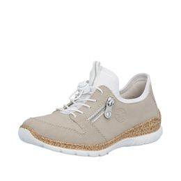 Rieker Sneaker Damen Gr&ouml;&szlig;e 36 chamois / cappuccino / wei&szlig;