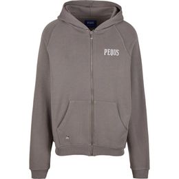 PEQUS Zip-Up Hoodie male Grey size XL